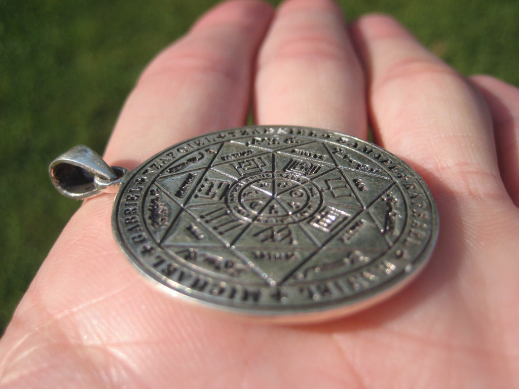925 Silver King Solomon First Temple Jerusalem Pendant Necklace A1265 ...
