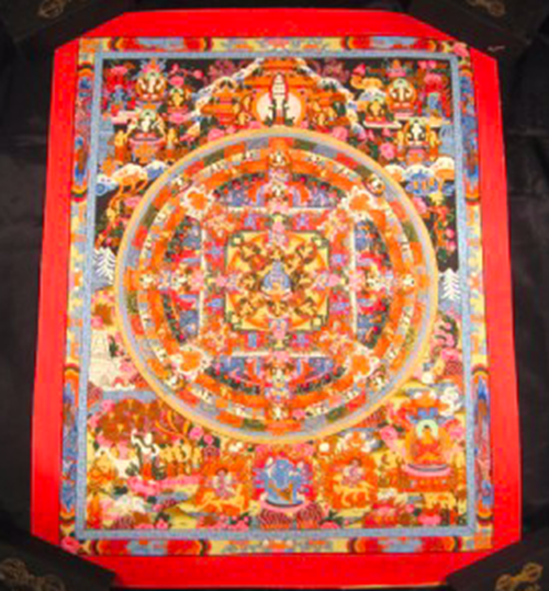 Buddha Mandala Thangka Thanka Painting Nepal Art AN255 – JK Silver