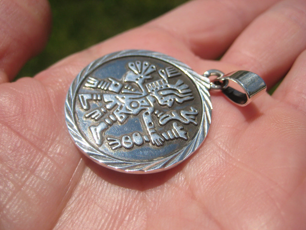 925 Silver Centeotl Aztec Corn Maize God Taxco Mexico A8453 – JK Silver