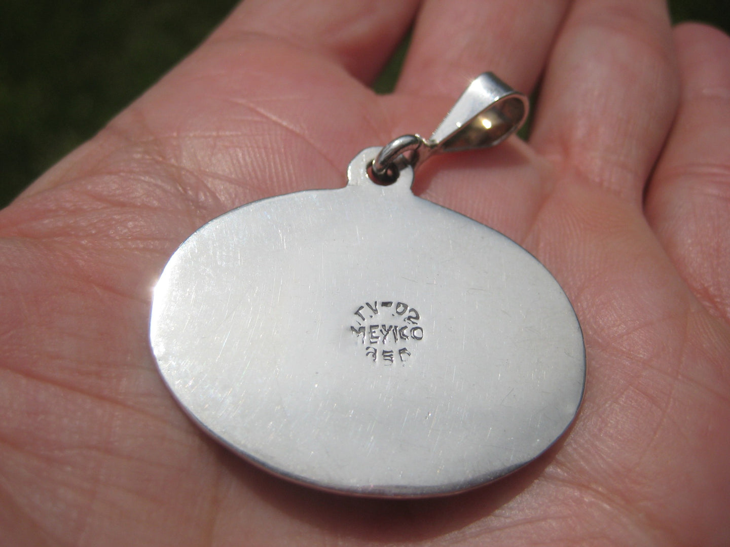 950 Silver Aztec Deity Chac Mool ( Tlaloc ) Taxco Mexico N3455 – JK Silver