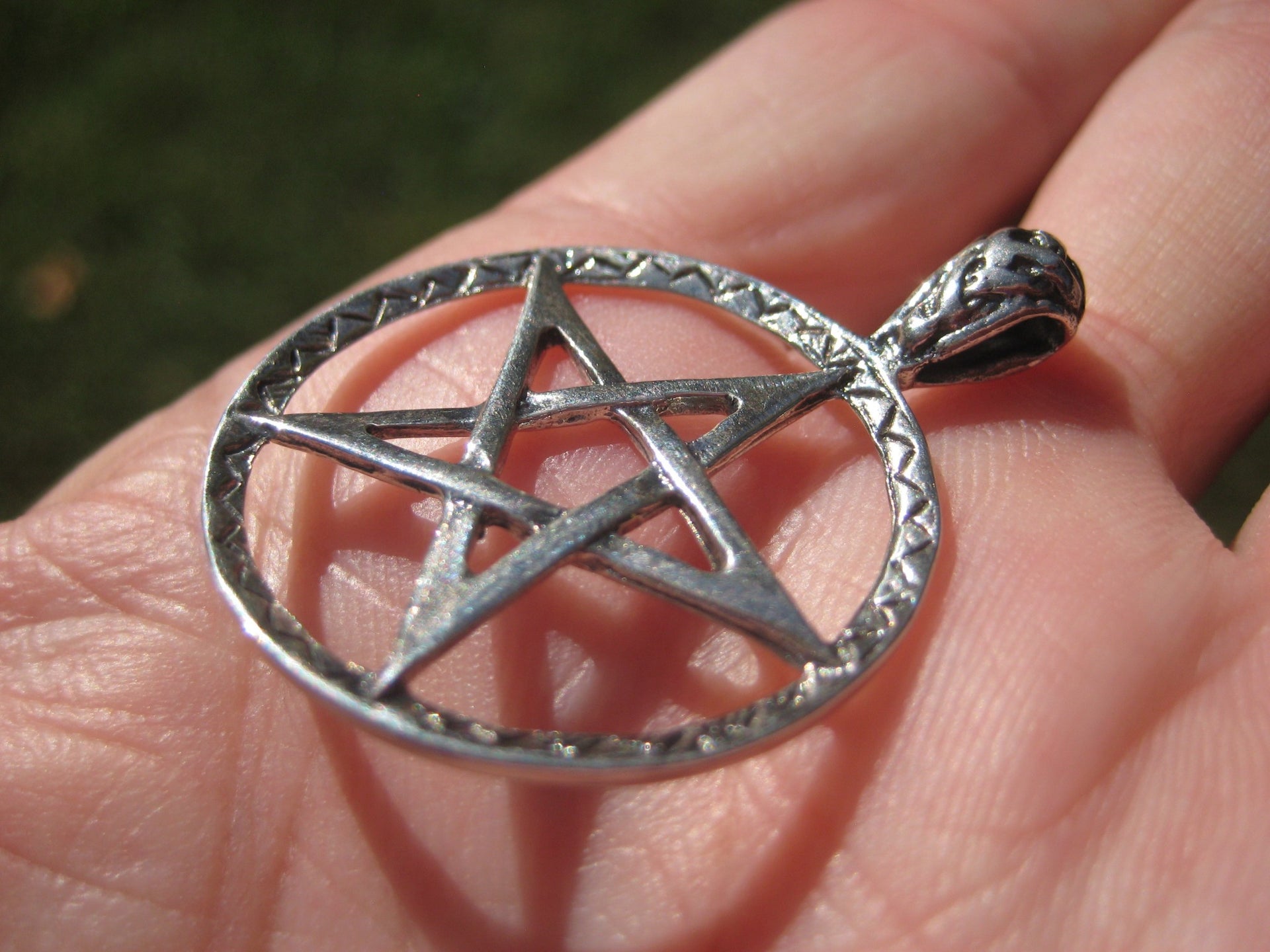 925 Silver Pentagram Pentacle Pendant A2747 – JK Silver