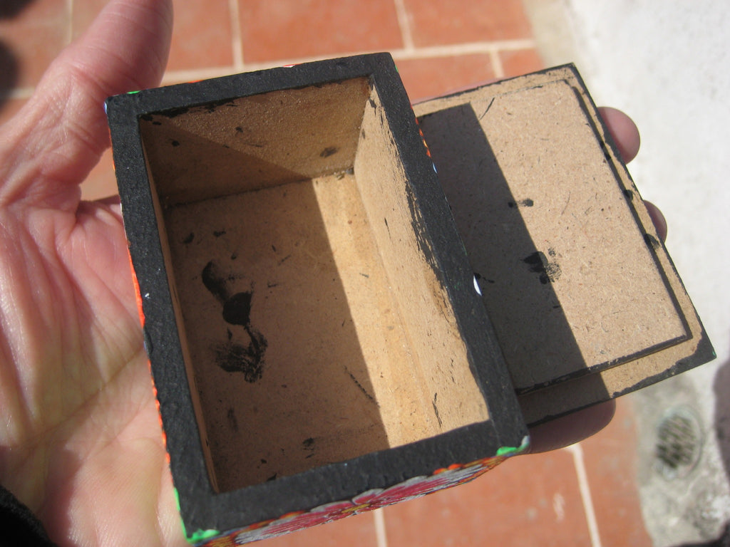 Native Mexican Indian Artist Wood Jewelry Box Taxco Mexico A6399 – JK ...