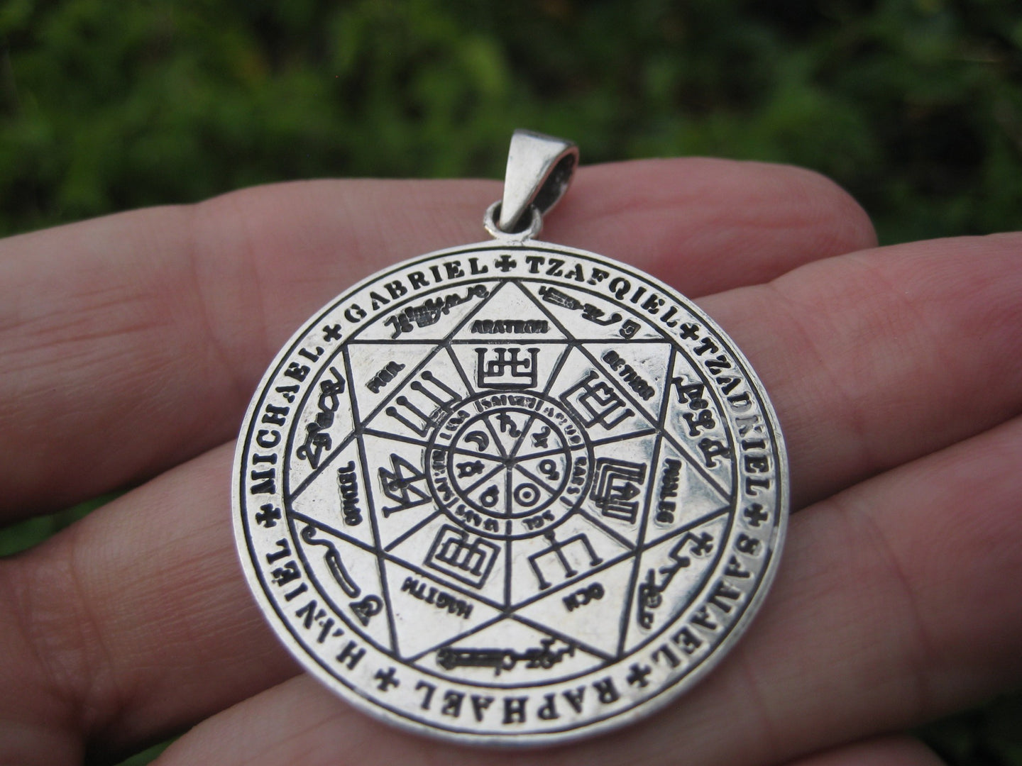 925 Silver King Solomon First Temple Jerusalem Pendant Necklace A1265 ...