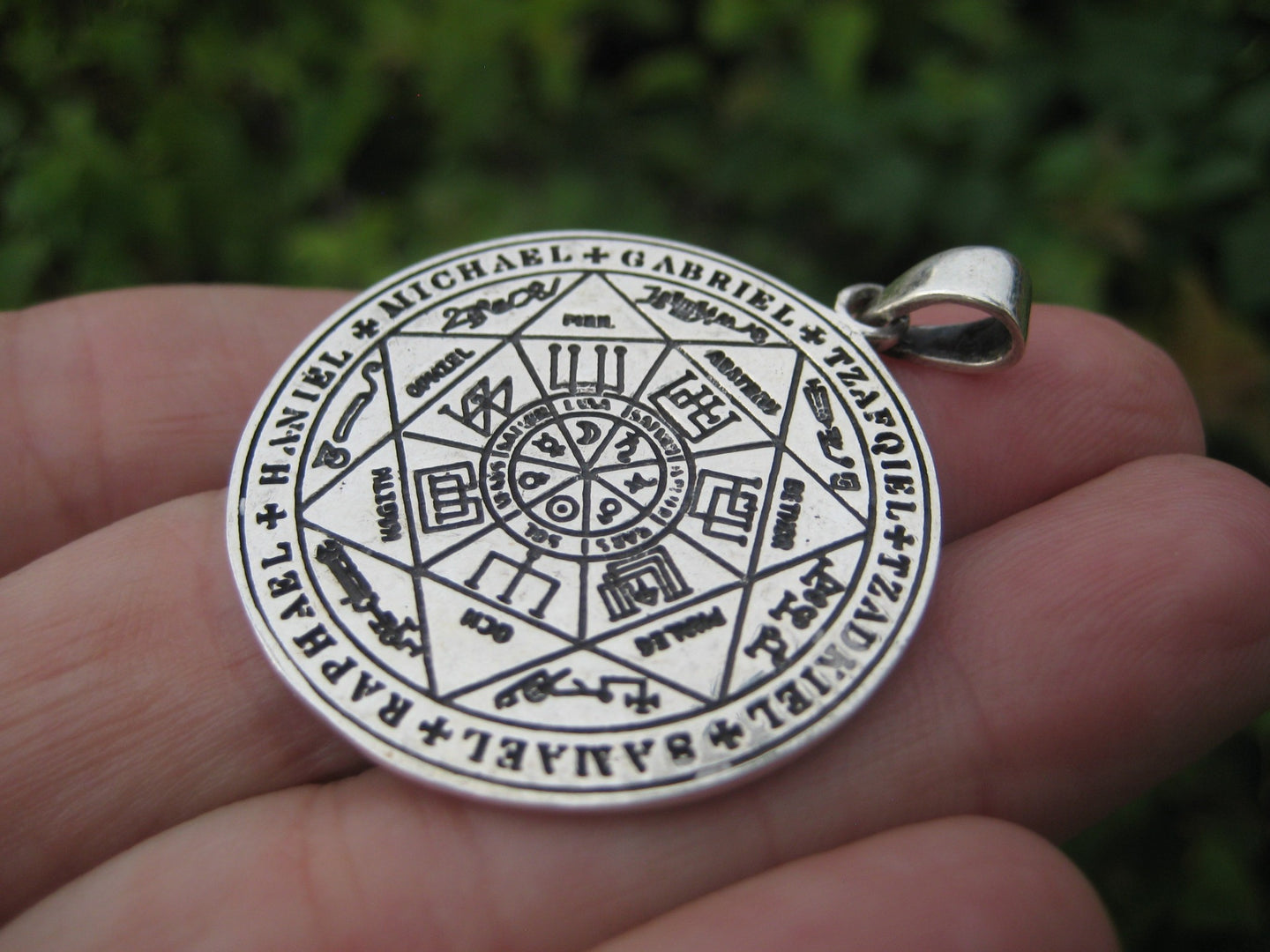 925 Silver King Solomon First Temple Jerusalem Pendant Necklace A1265 ...