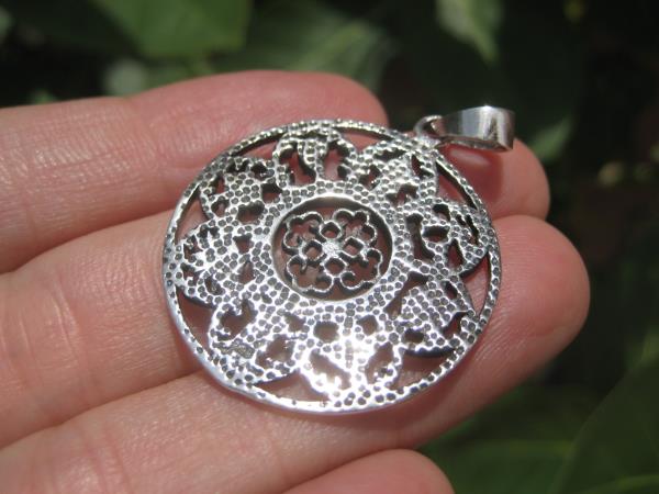 925 Silver Viswa Vajra Nine Spiritual Symbols Pendant – JK Silver